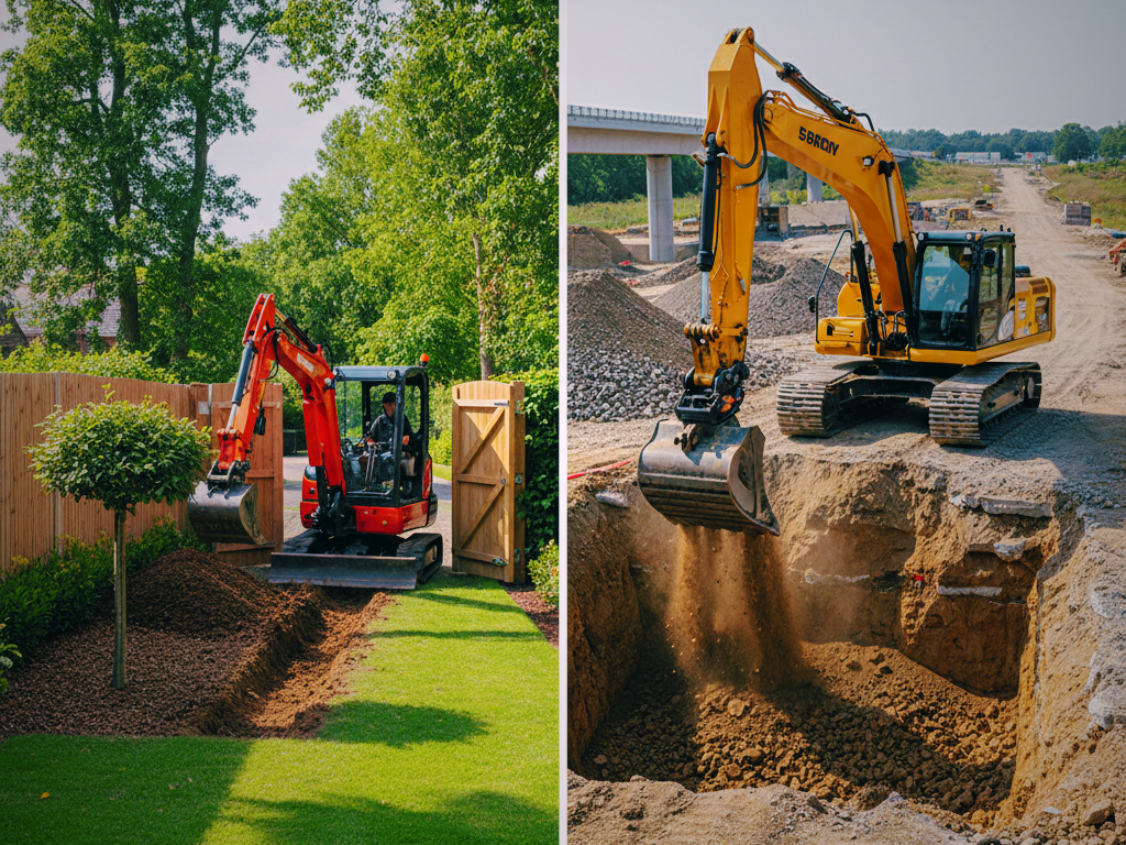 Mini vs Large Excavator: Which One Does Your 2026 Project Need ...
