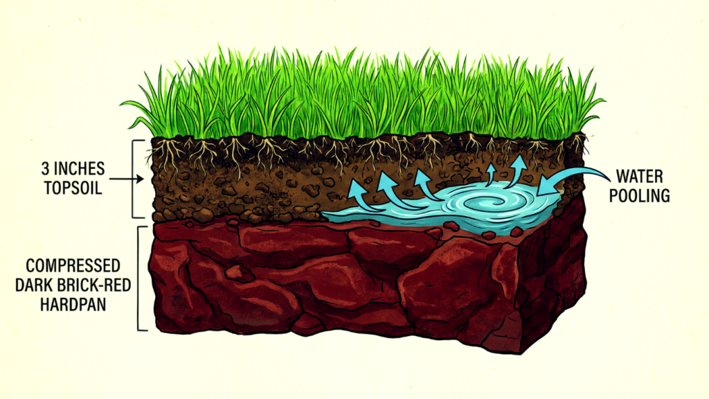 Why North Georgia's Backyard Has Poor Drainage because of The Hardpan ...